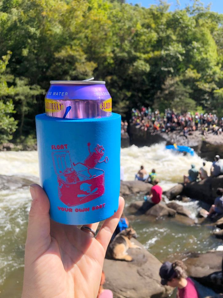 "Float Your Own Boat" Can Koozie – Redneck Rafter